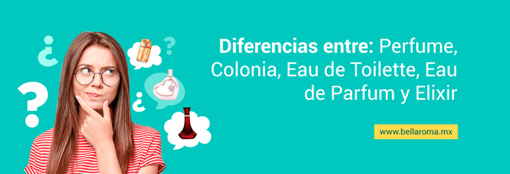 Diferencias entre perfume, colonia, eau de toilette, eau de parfum y elixir