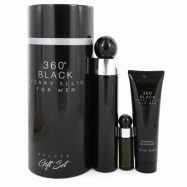 Set Perry Ellis 360° Black EDT + Mini + Gel para Hombre